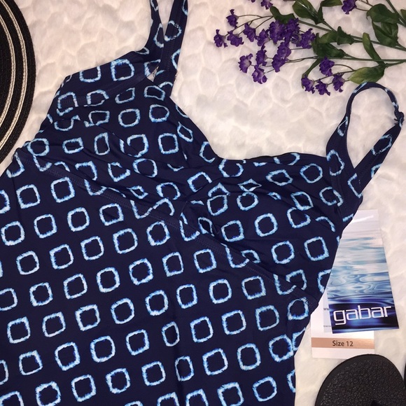 Gabar | Swim | New Gabar Twist Bust Swimdress Swimsuit Blue | Poshmark